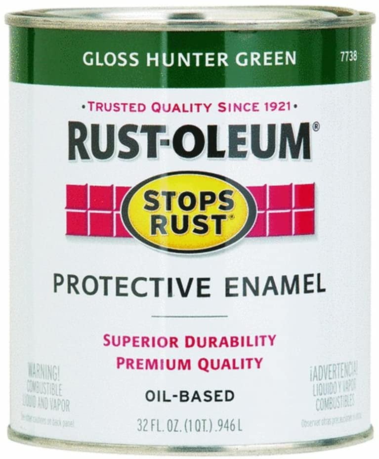 1 qt. Hunter Green Glossy Solvent Enamel Paint - Walmart.com