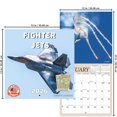Fighter Jets Calendar 2026 - Deluxe 2026 Military Airplane Jets Wall ...
