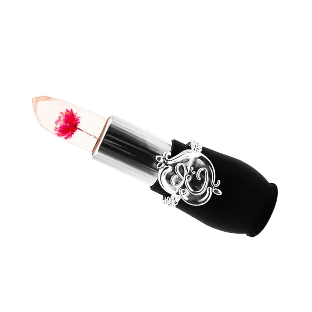 Jelly Flower Lipstick Temperatura duradera Cambio de labios Rose Red ...