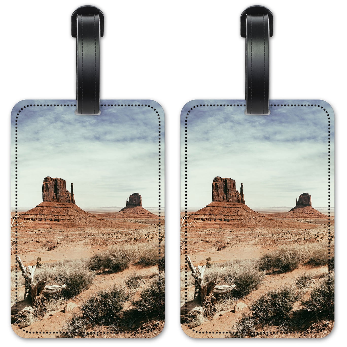 Desert Towers - Luggage ID Tags / Suitcase Identification Cards - Set ...