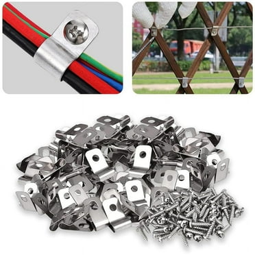 50PCS 2 Inch Fence Fastener Nails Galvanized Stainless Steel Staple for ...