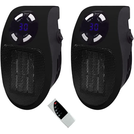 500W Plug In Space Heater Wall Outlet Mini Space Heater Smart Heater ...