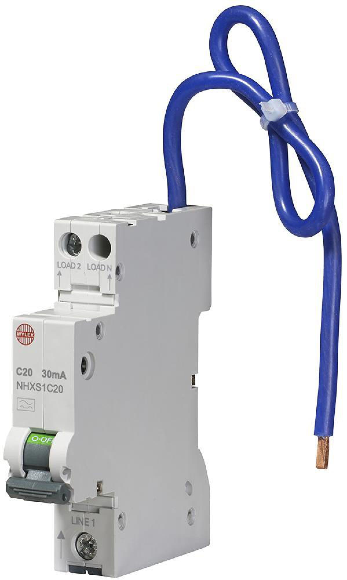 WYLEX - 20A 30mA RCBO single module C Curve - Walmart.com