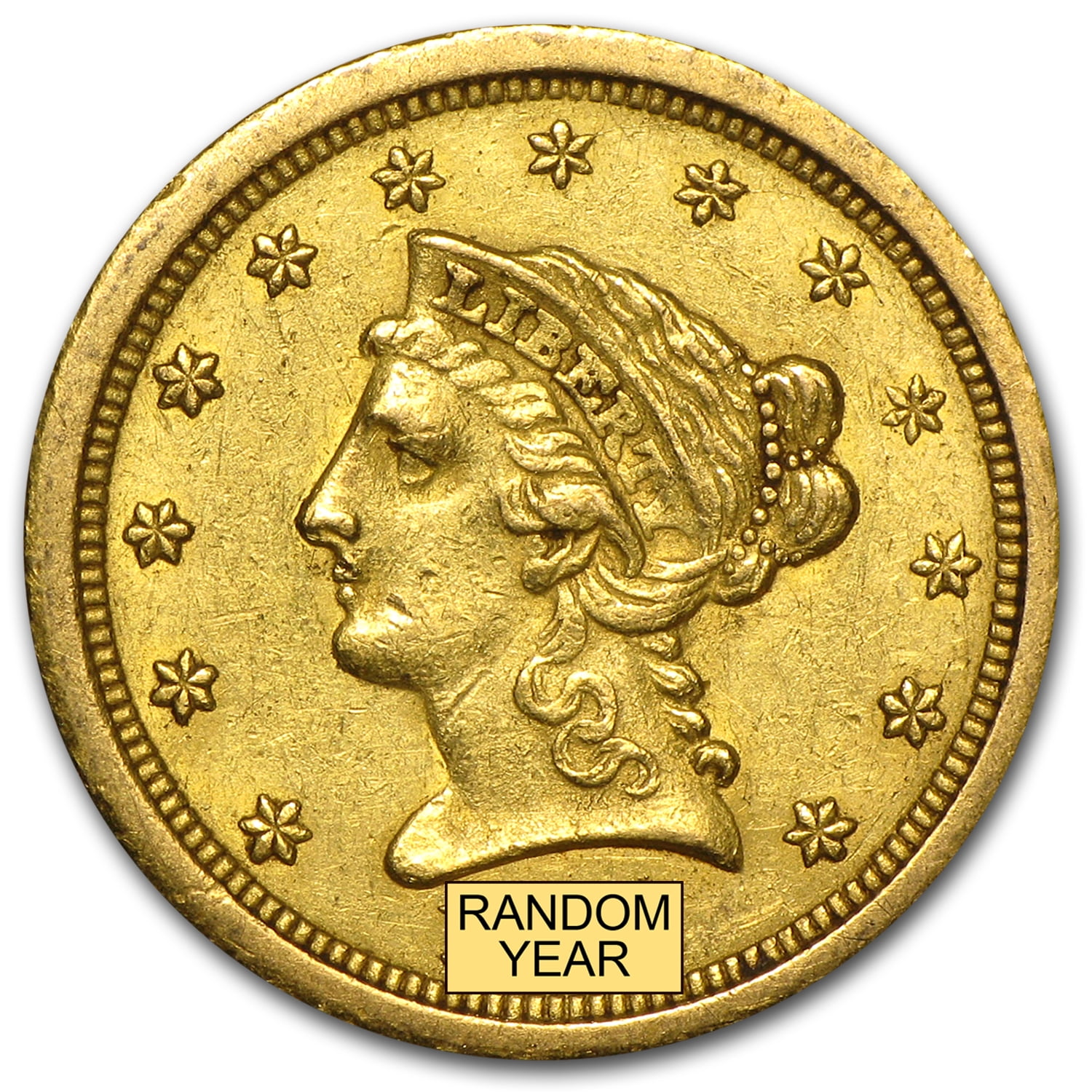 $2.50 Liberty Gold Quarter Eagle XF (Random Year) - Walmart.com