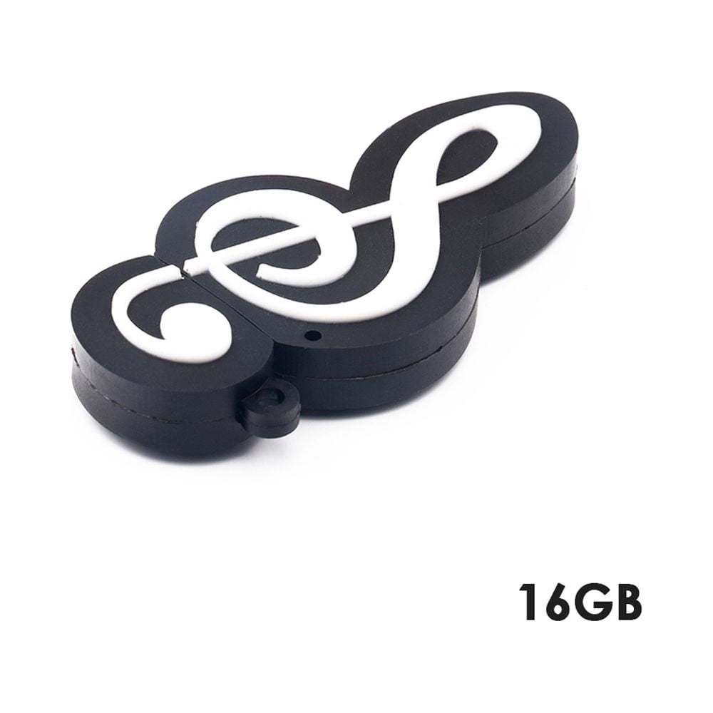Unidad flash USB de forma de nota de música musical linda de dibujos ...