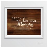 To The Loo Rustic Wood Wedding Party Directional Signs, Double-Sided ...