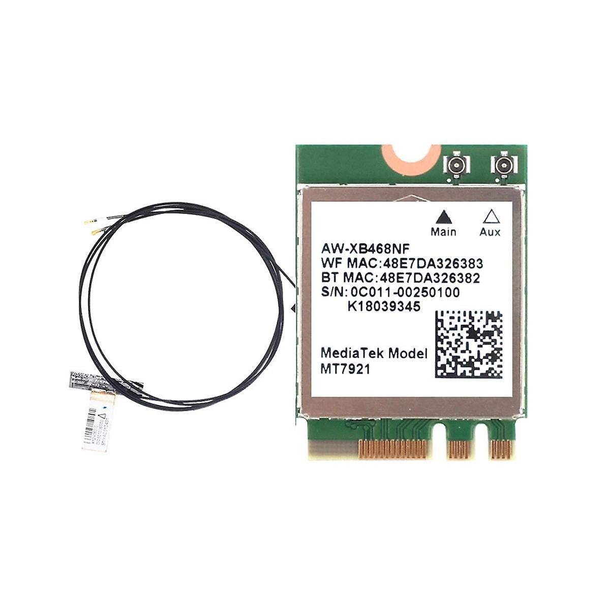 Tarjeta de red Gigabit MT7921 WIFI6 2.4G 5G para computadora de escritorio y portátil, tarjeta ...