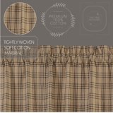 VHC Brands Farmhouse Window Curtains-Sawyer Mill Tan Panel Pair, One ...