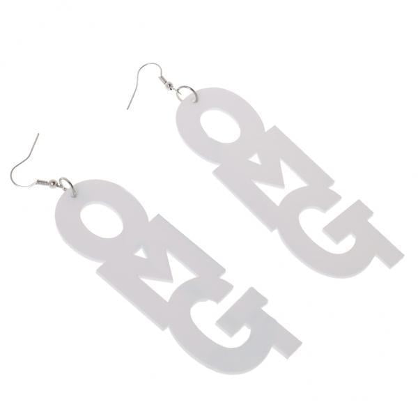 2x Letras de OMG Grandes de Acrílico Fresco Cuelgan Salvador Pendiente ...