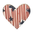 4Th of July Wooden Heart Ornament, Patriotic Americana Table Decor ...
