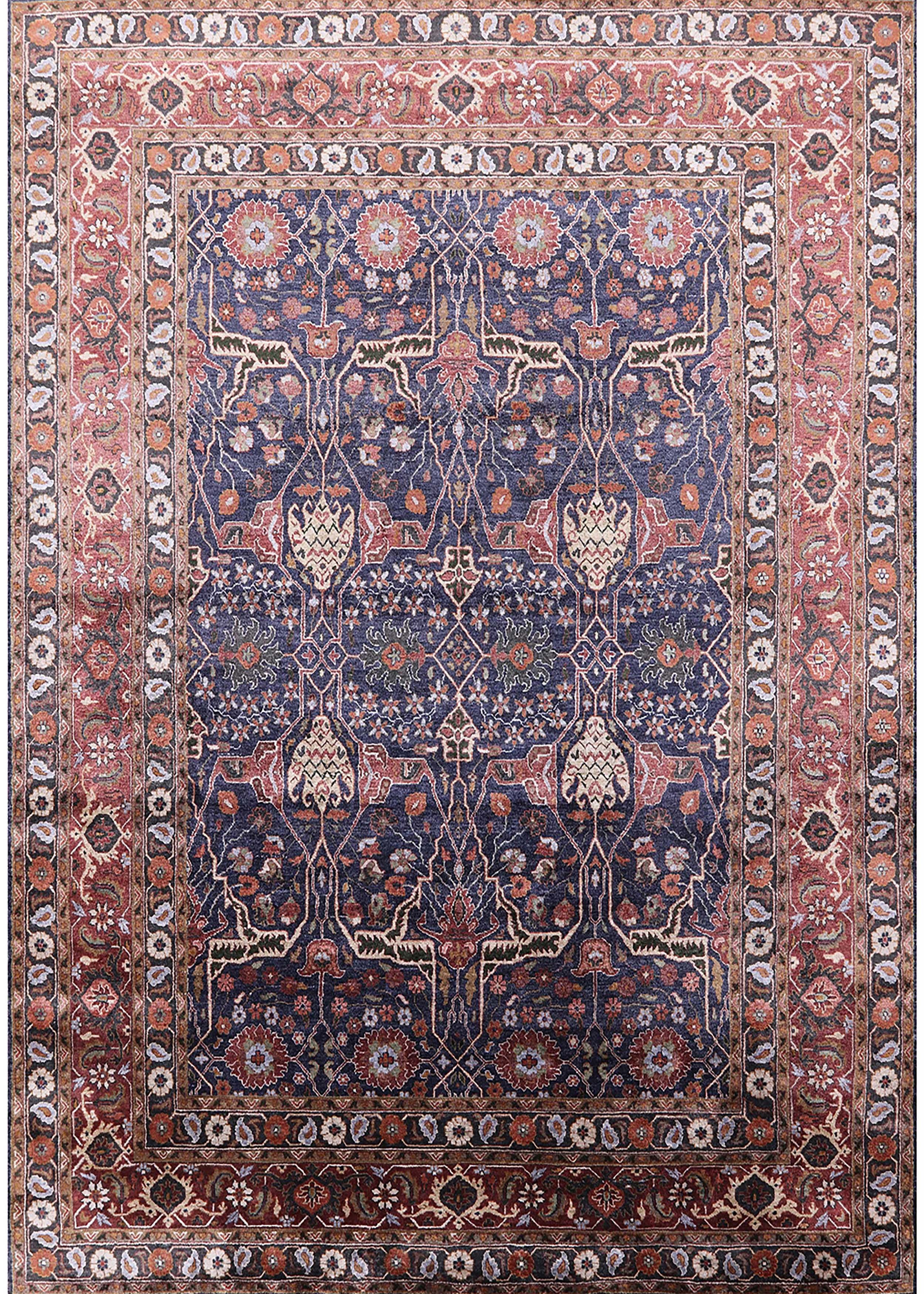 Ahgly Company Indoor Rectangle Mid-Century Modern Maroon Purple ...