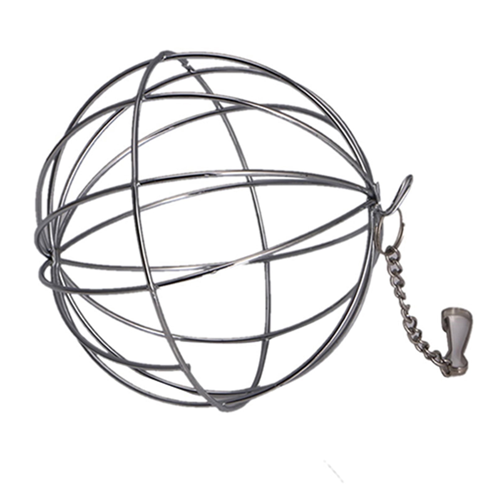 iaksohdu Dispenser Sphere Shape Hangable Stainless Steel Small Animal ...