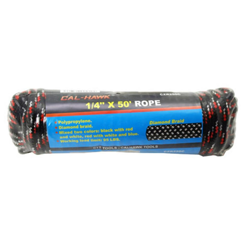 "Cal Hawk Tools 1/4"" x 50' Rope" - Walmart.com - Walmart.com