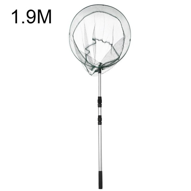 170/190cm Sports Foldable Long Handle Telescoping Fishing Net Pole ...