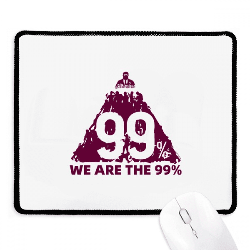 Wealth Poor People Life Art Deco Fashion Mousepad Stitched Edge Mat ...