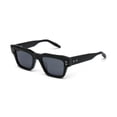 Akoni Men's Columba Rectangular Frame Sunglasses With Textured ...