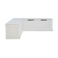 Thurman Backless Corner Breakfast Nook, White - Walmart.ca