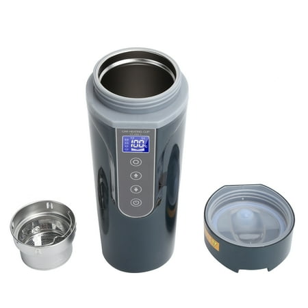 Electric Heating Cup, 270° Wide Angle Flip Lid Design 450ML Safely And ...