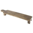 HUBERT® Mango Wood Pedestal Riser With Handle - 18"L x 4"W x 2"H ...