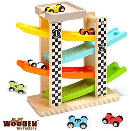 Click Clack Racing Track with *6* Cars - Includes Parking Lot - No ...