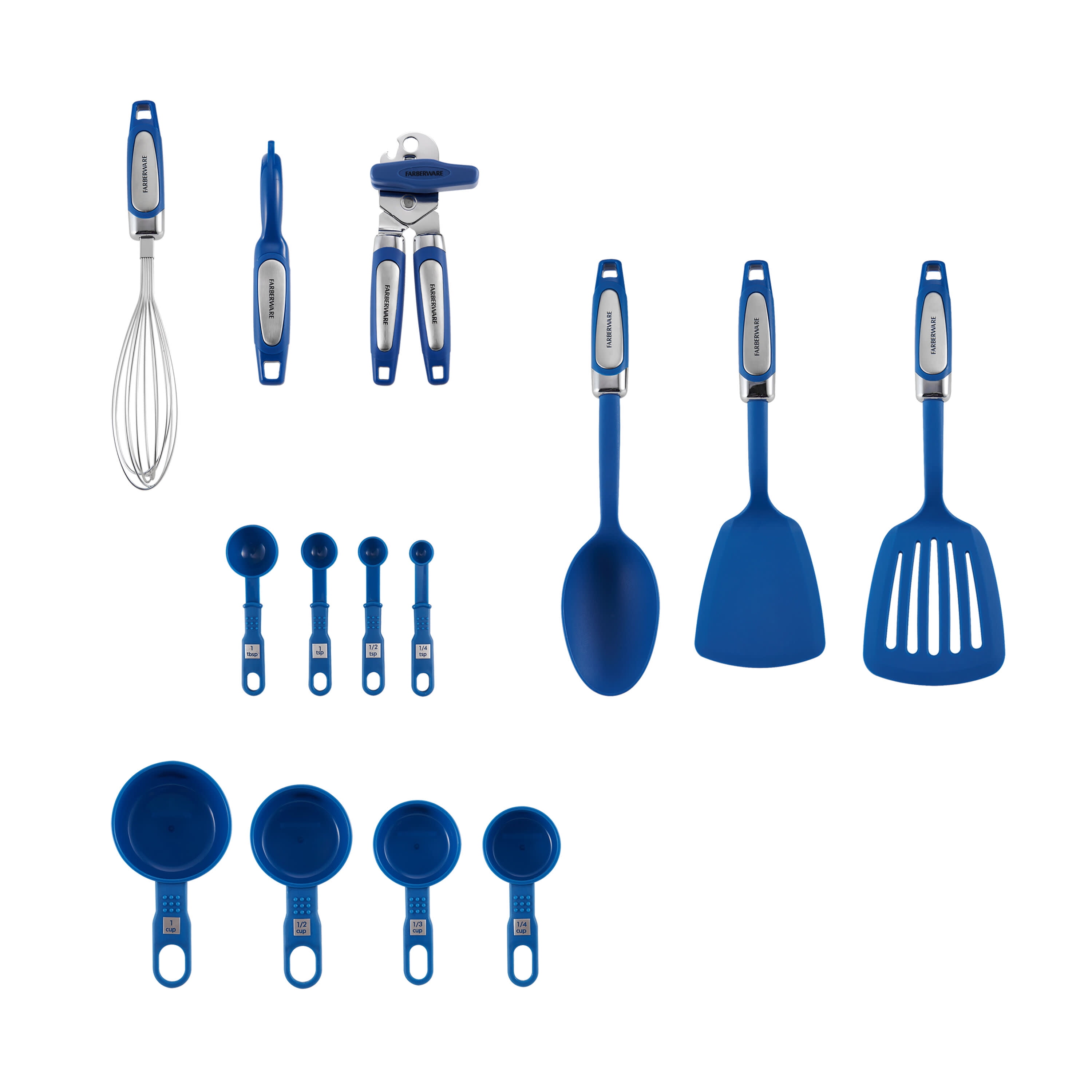 Farberware Professional 14-Piece Kitchen Tool and Gadget Set in Cobalt ...
