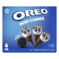 Oreo Frozen Dessert Mini Cones 13.5 oz, 6 Count Cardboard Box Frozen ...