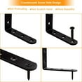 16 PCS L Shelf Brackets 4Inch, Cast Iron 4x4 Inch Heavy Duty L Shape ...