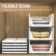 VANCORE Stackable Plastic Storage Basket-Foldable Closet Organizers and ...