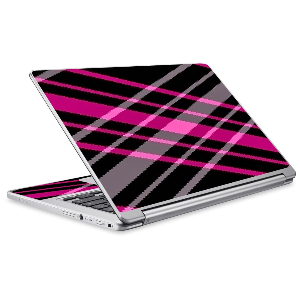Skin Decal For Acer Chromebook R13 Laptop Vinyl Wrap / Pink And Black ...