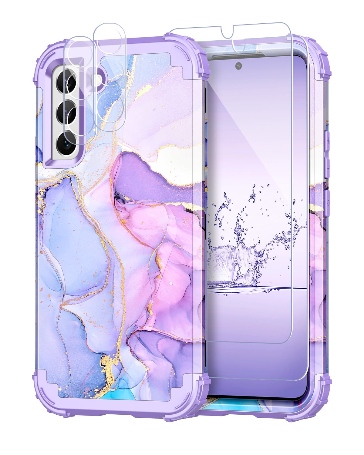 Casetego for Samsung Galaxy S23 Plus Case with 2 Tempered Glass Screen ...