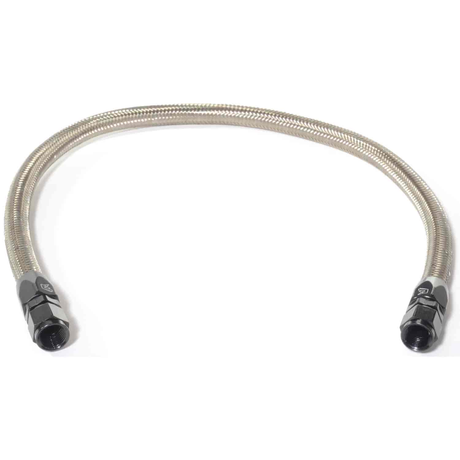 JEGS 110612 Pro-Flo 200 Hose Assembly -6 AN x 2 ft. Long Black Straight ...