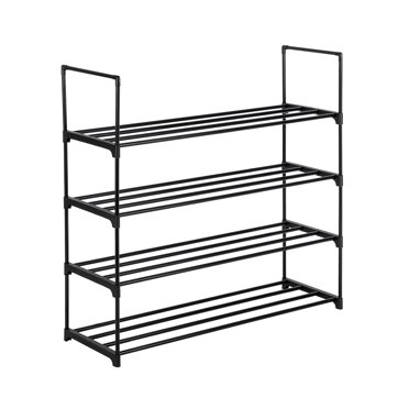 GoDecor 2 Pack 4-Tier Shoe Rack,Set of 2 Stackable 4-Tier Shoe Tower ...
