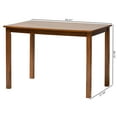 Baxton Studio Eveline Modern Walnut Brown Finished Wood 43-Inch Dining ...