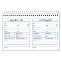 TOPS TOP4007 Telephone Pads, 2 Calls Per Page, Spiral-Bound Phone ...