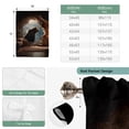 Cabin Bear Tie Up Curtains for Window, Thermal Insulated Balloon Shade ...