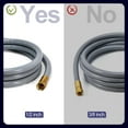 24Feet 1/2 Inch ID Natural Gas Hose with Quick Connect Fitting - Ideal ...