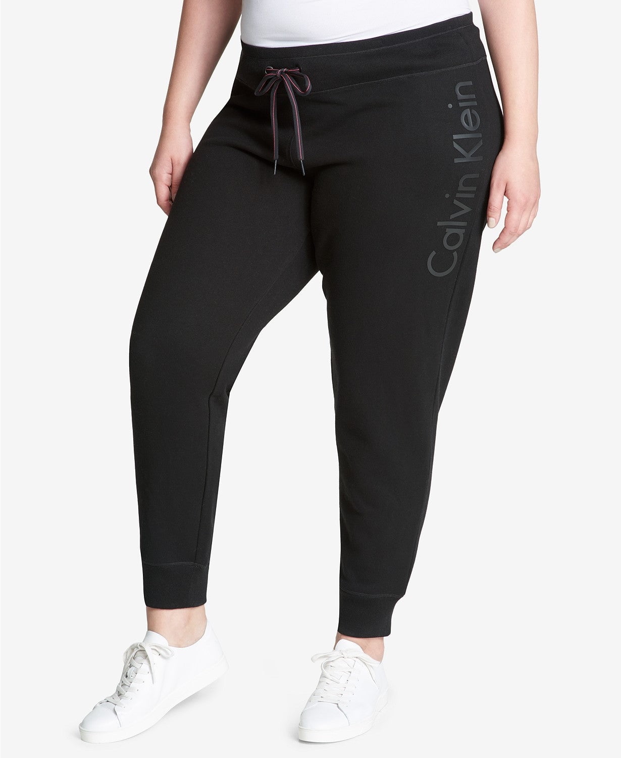 Calvin Klein Womens Fleece Logo Joggers