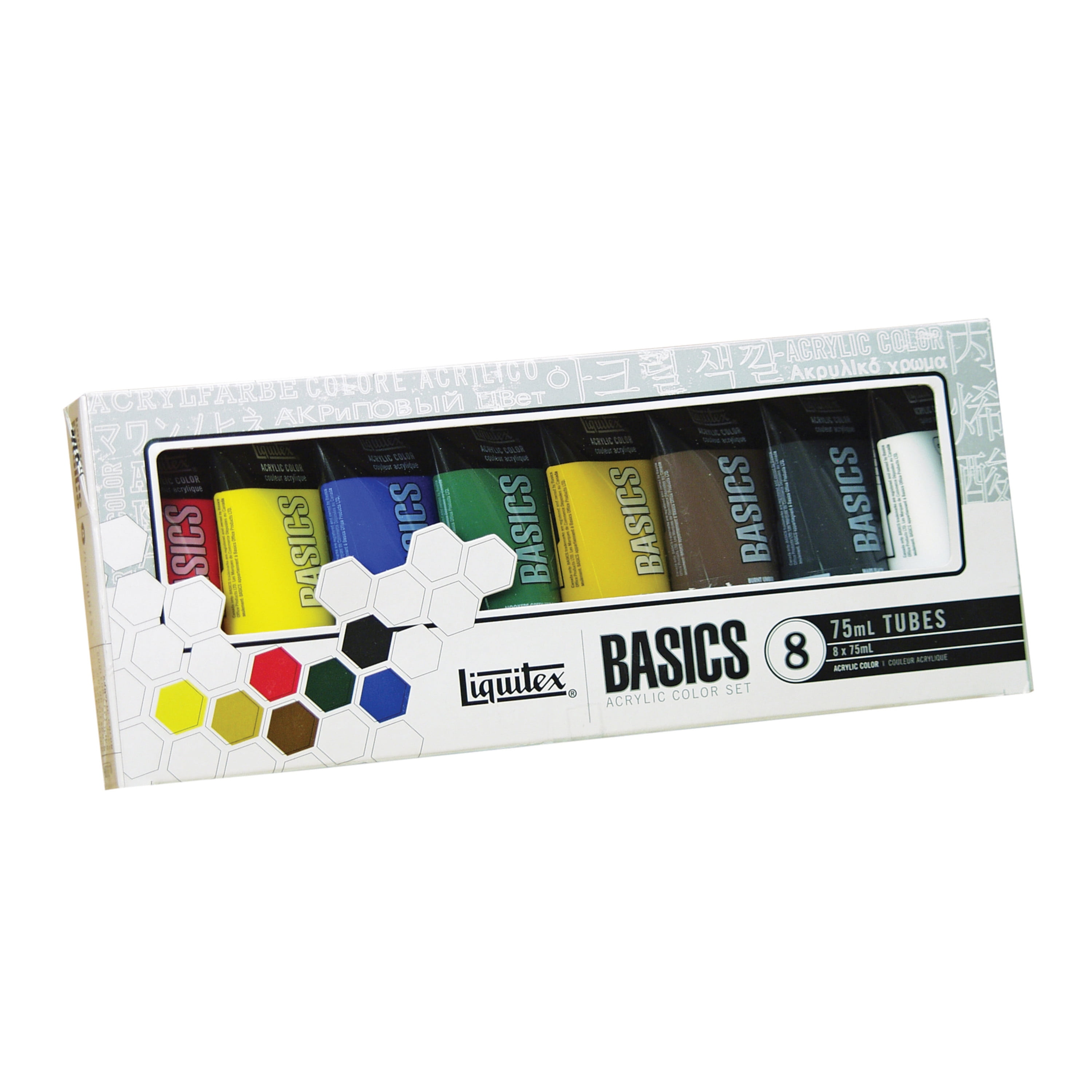 Liquitex BASICS Acrylic Color Set, 7ml, 8-Colors - Walmart.com ...