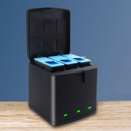 3 Channel Battery Charger Storage Box, Multifunction Portable, 2100MA ...