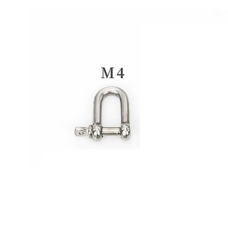 YDJKET 1 Pieces M4 Stainless Steel Shackle, Chain D Ring Shackle ...