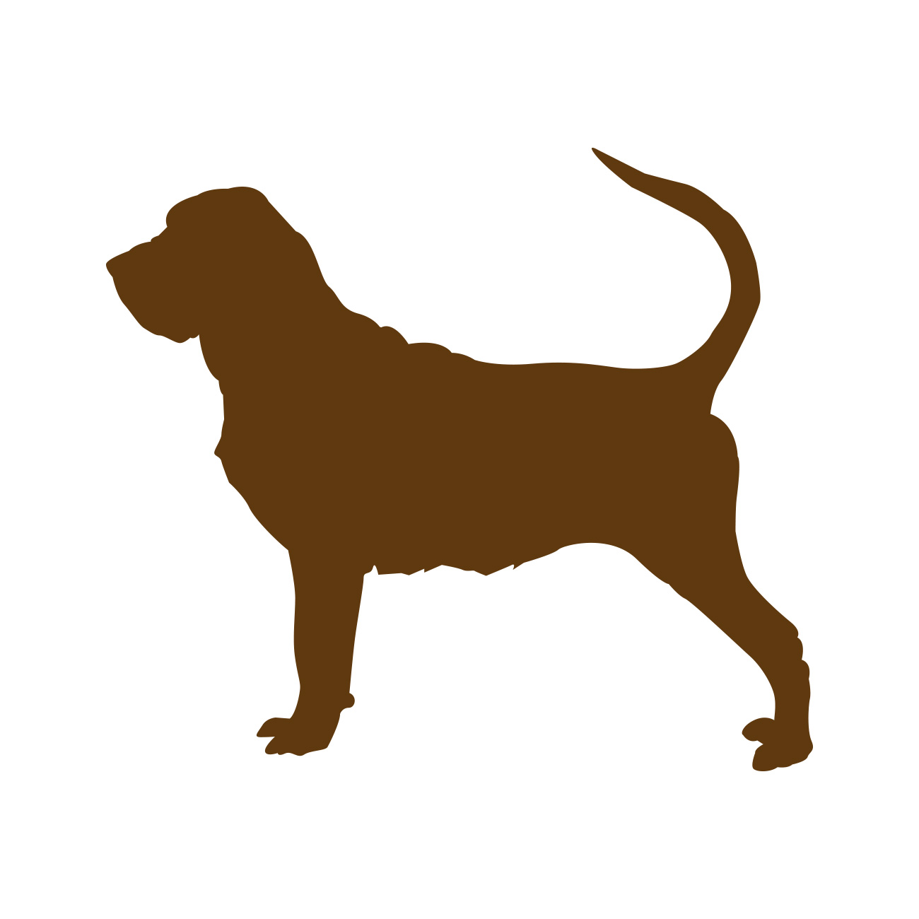 Bloodhound Sticker Decal Die Cut - Self Adhesive Vinyl - Weatherproof ...