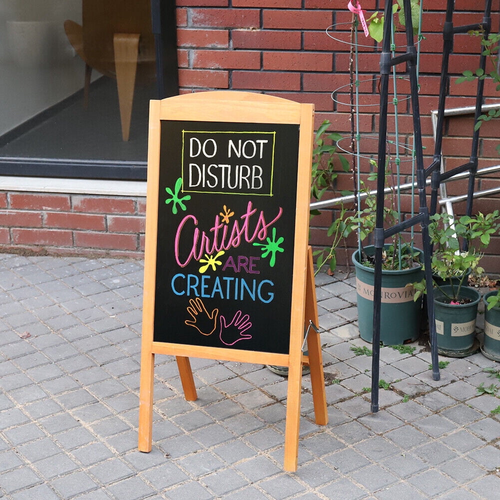 Large Magnetic A-Frame Chalkboard Display Sidewalk Blackboard Sign ...