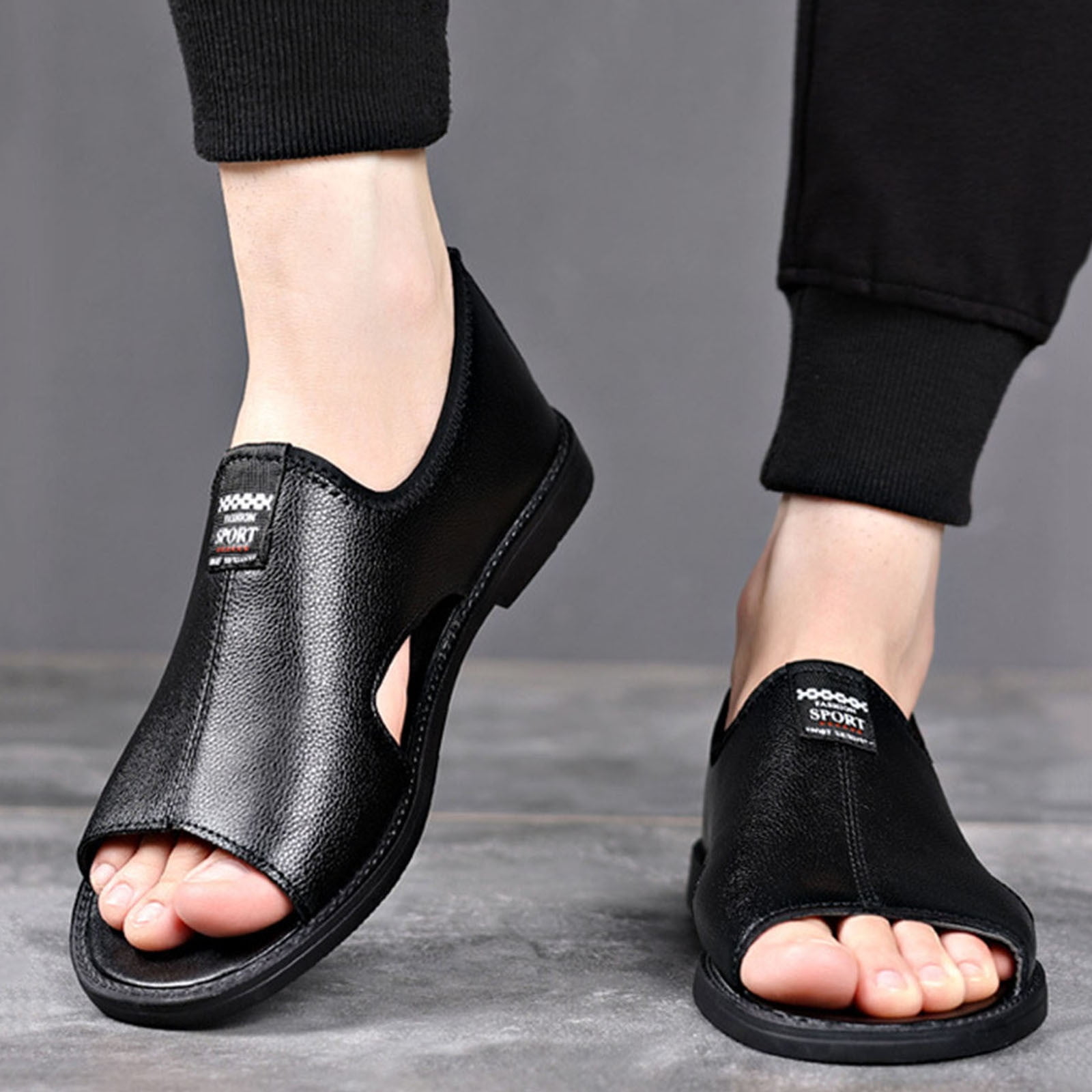 Click here for Xucatan Mens Leather Open Toe Sandals Fisherman Sa... prices