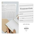 Transaction Record Register Paper Checkbook, White 10 Books - Walmart.com
