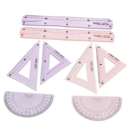 Straight Ruler Measuring Tool Protractor for Student School Office ...