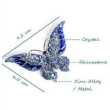 Butterfly Brooch Luxury Crystal Pin For Women Party Banquet Rhinestone ...