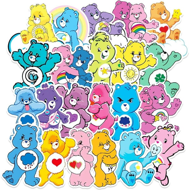 50 Pcs Cute Bears Stickers for Kids Teens Adults, Cute Cartoon Vinyl ...