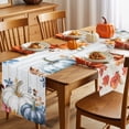 Autumn Colorful Pumpkin Table Runner 13x90in Non-Slip Cotton Linen ...