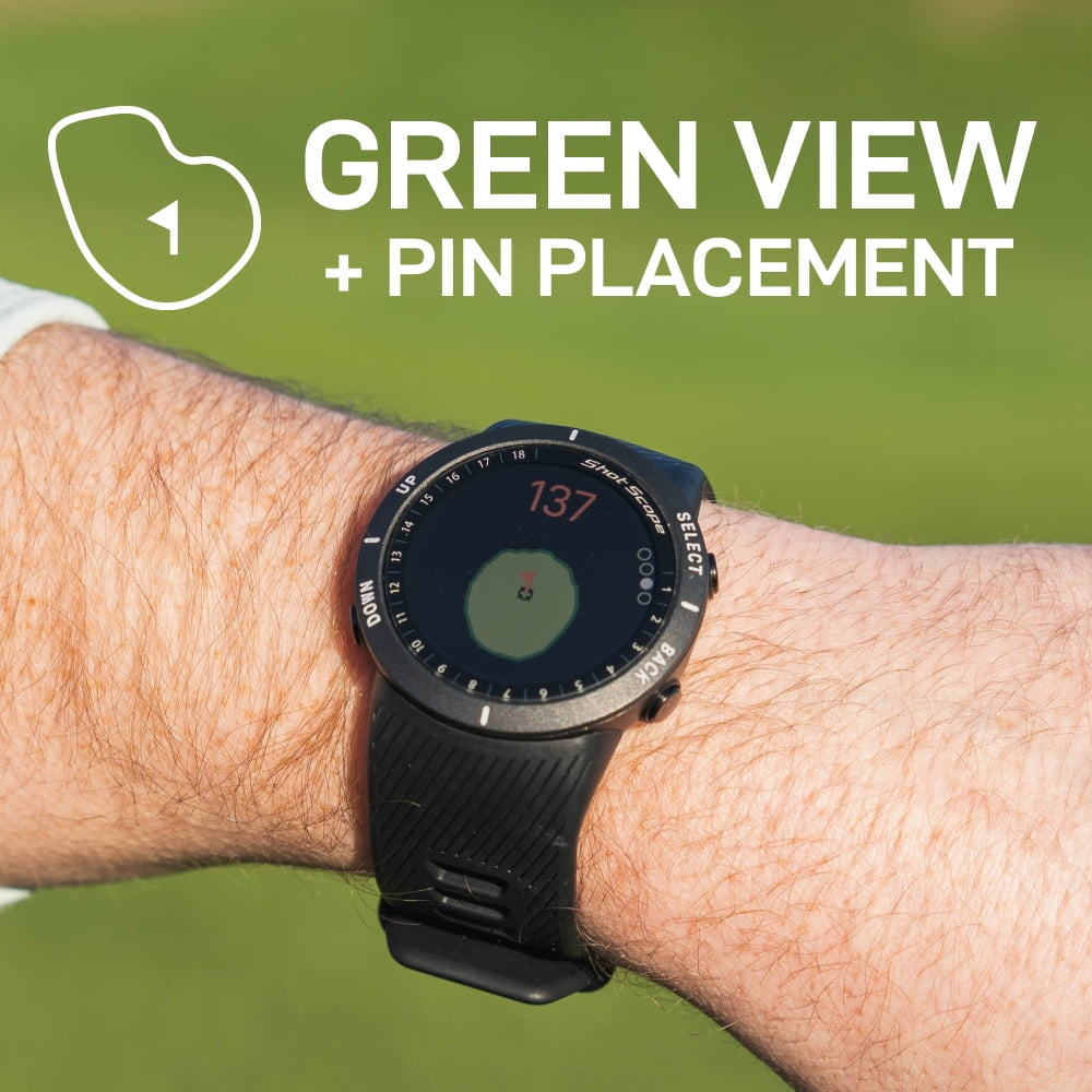 Shot Scope V5 Black Golf GPS Watch with Rangefinder Distance Shot Scope V5 Black Golf GPS Watch with Rangefinder Distance