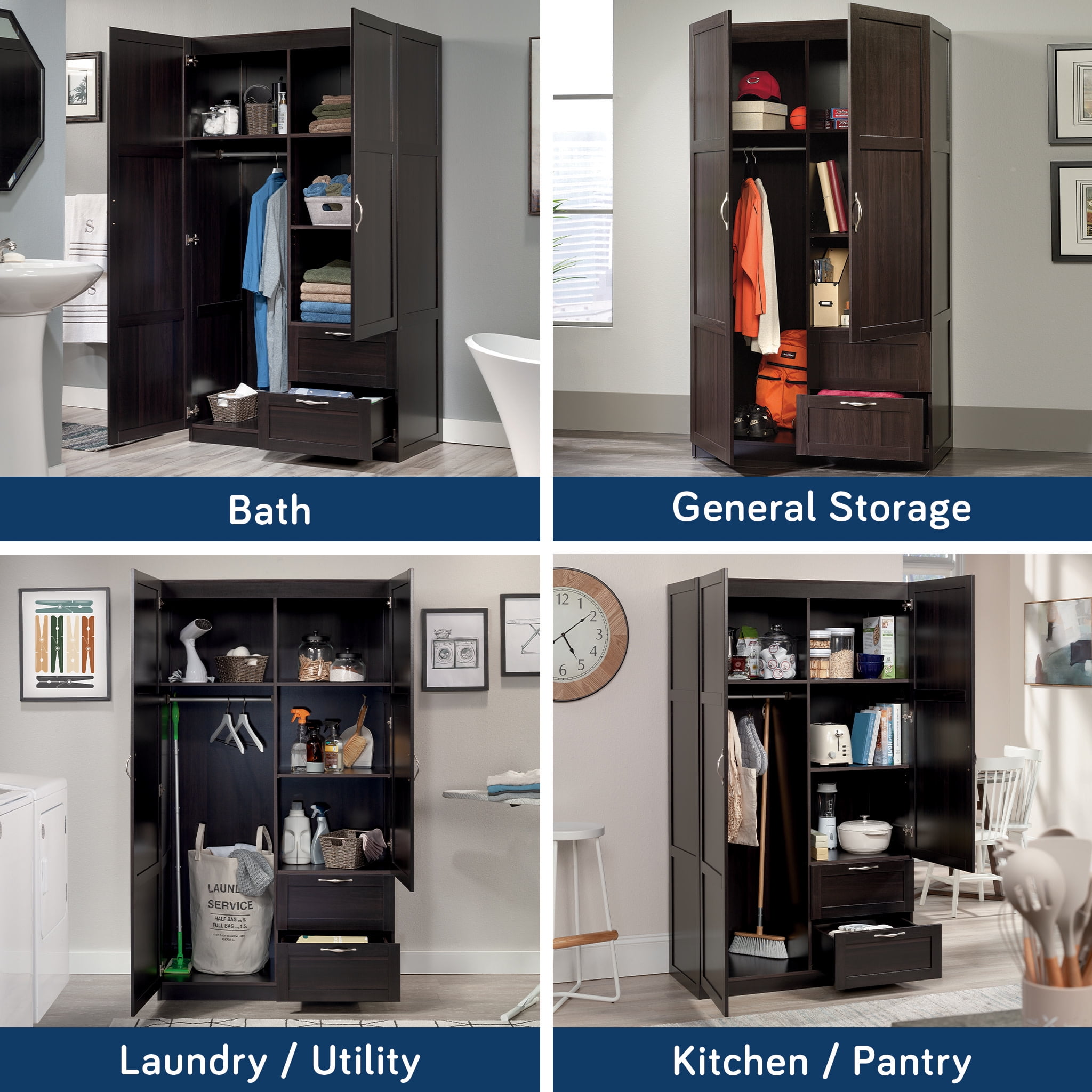Sauder select cinnamon cherry computer armoire 411614 store